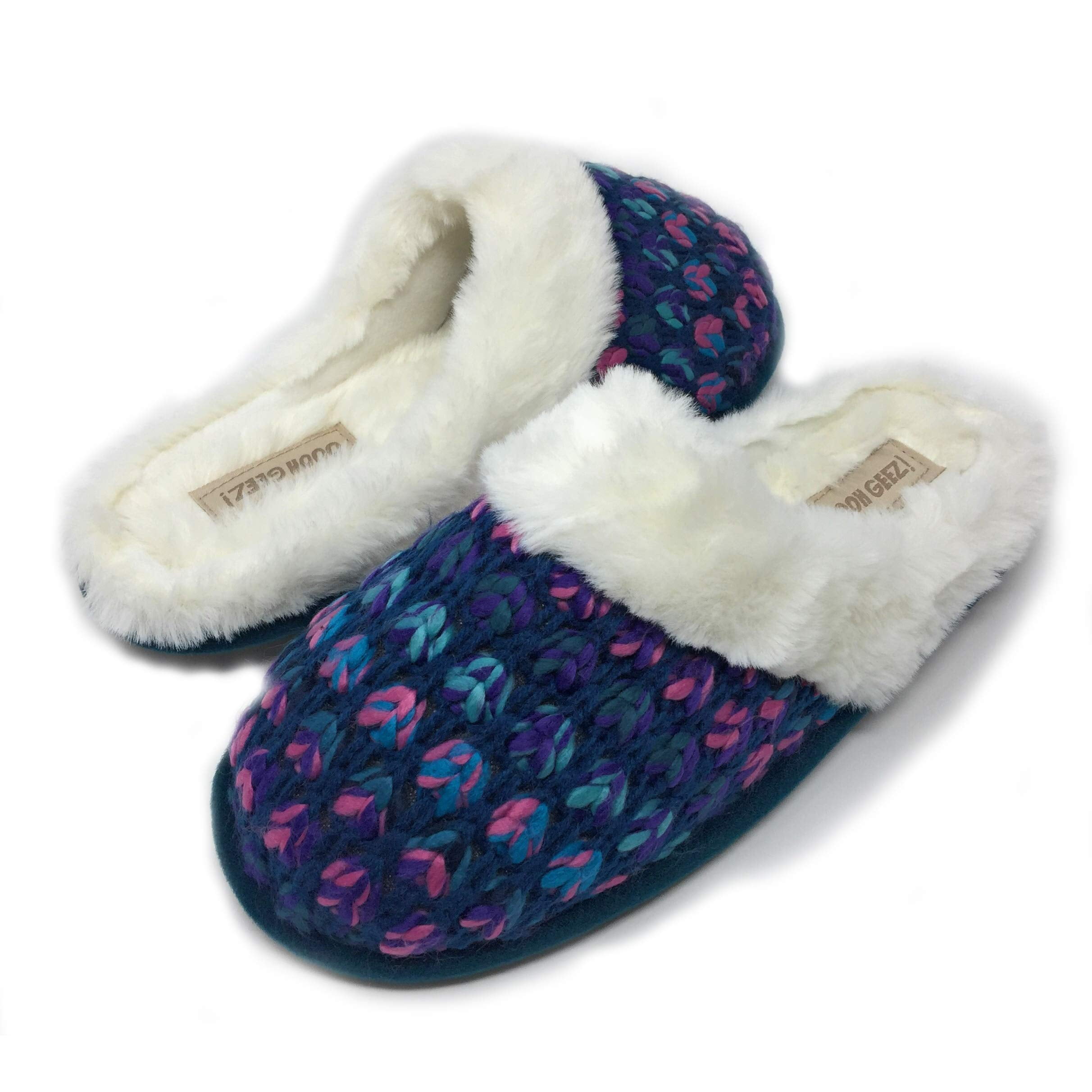ooohyeah Women‚Äôs Mermaid Slip-on Mermaid Tail Aqua Slip-on Slippers L ...