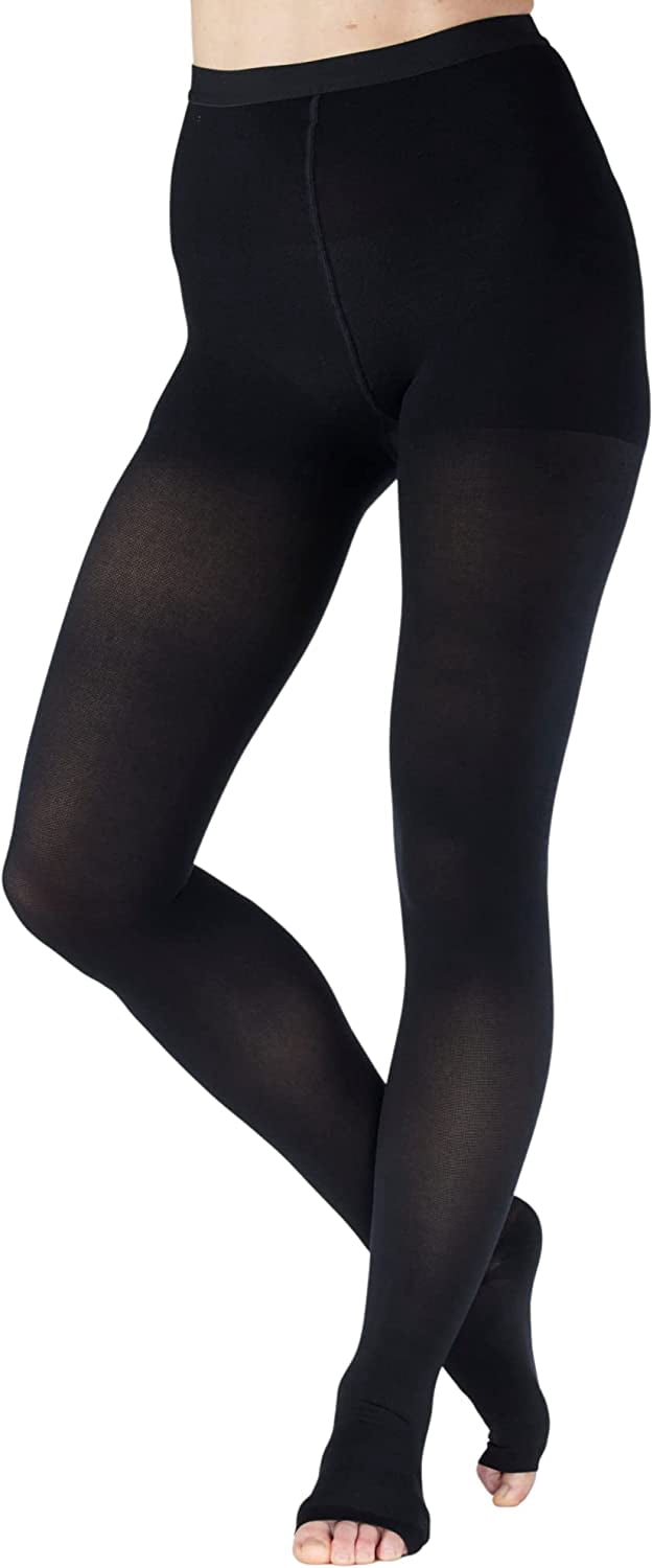 opaque compression pantyhose for women 20-30mmhg - graduated ...