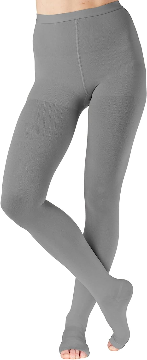 opaque compression pantyhose for women 20-30mmhg - graduated ...