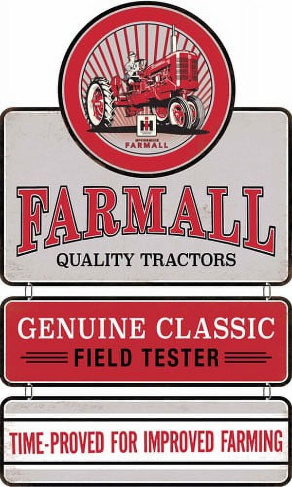 Farmall 90154500-S Quality Tractors Embossed Tin Linked Sign - Walmart.com