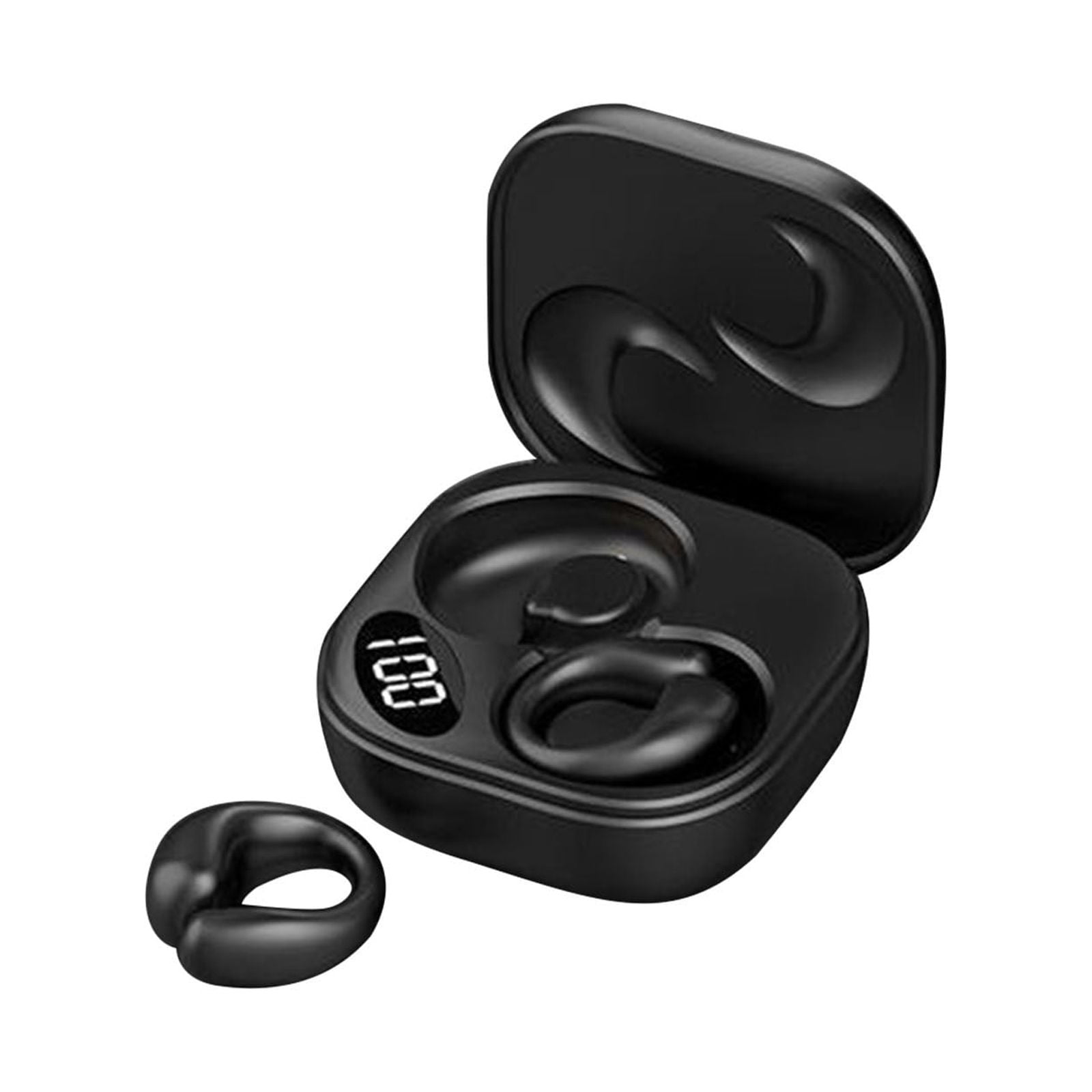 openpig Clip on Earbuds Open Ear Wireless Bluetooth 5.3 Headphones ...