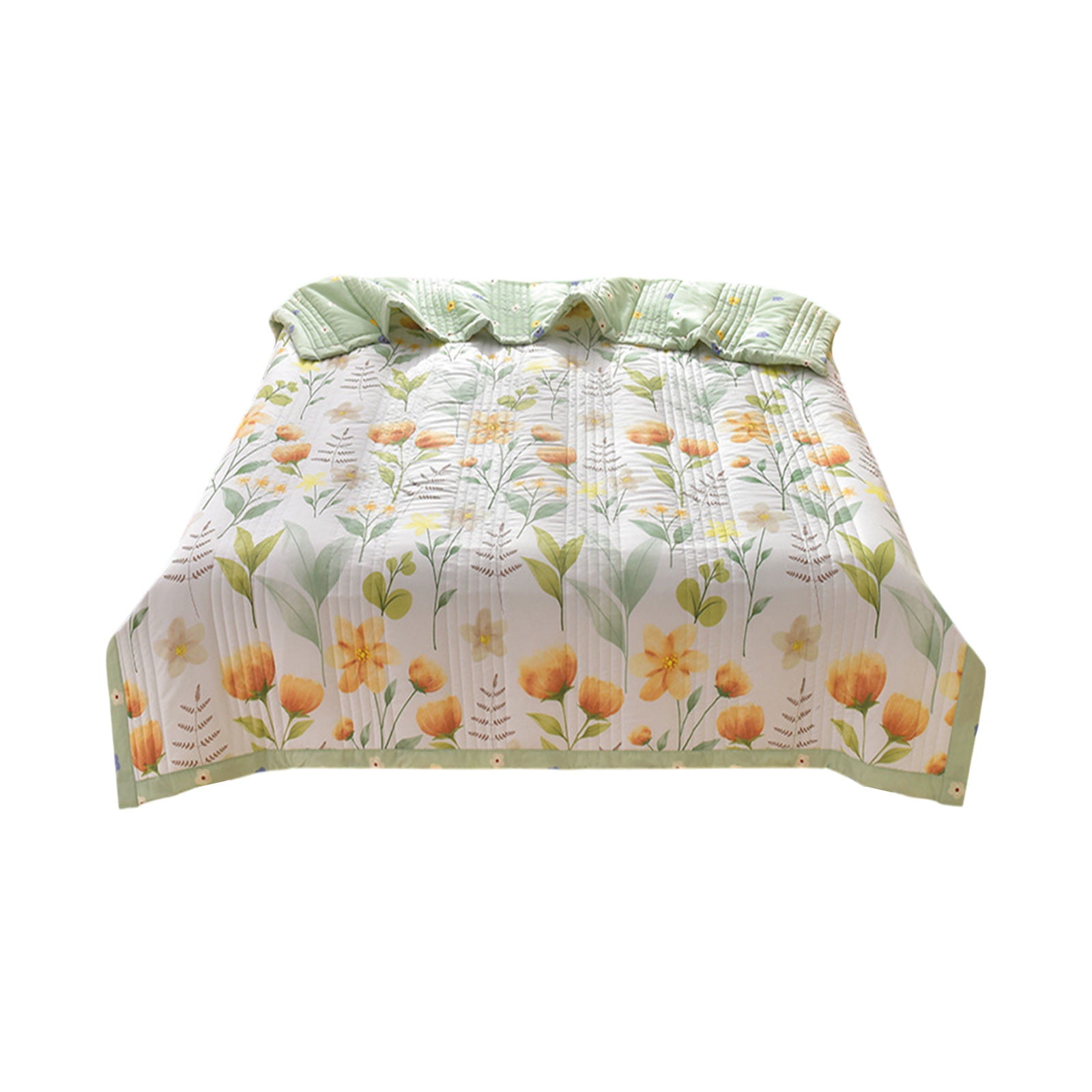 openpig Reversible Twin Quilt Bedding, Lightweight Quilt for Summer ...