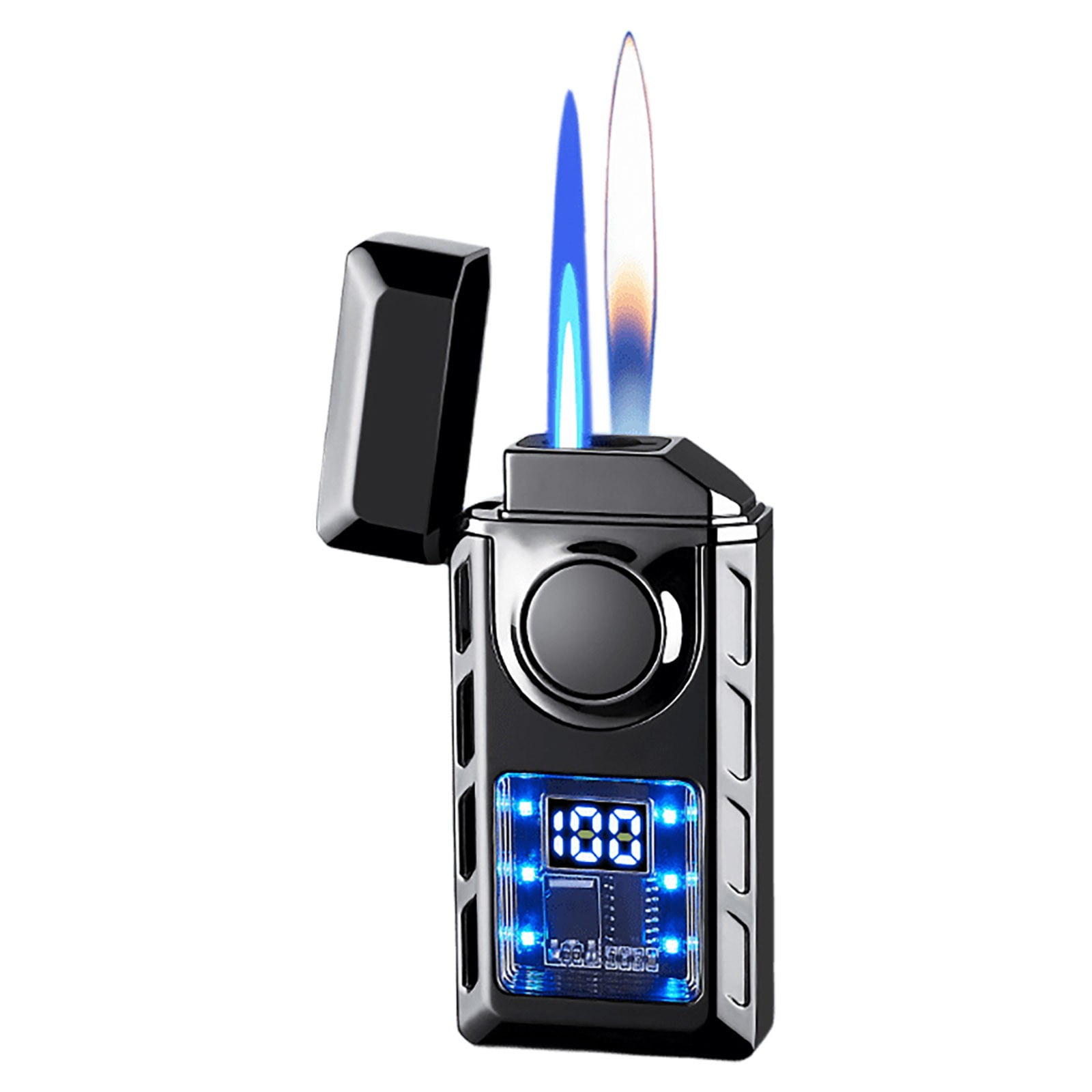 openpig Torch Lighter, Dual Flame Lighter with Cool Design, Windproof ...