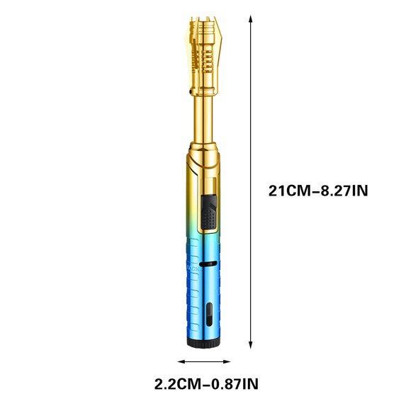 openpig Torch Lighters, Long Butane Lighter, Adjustable and Refillable ...