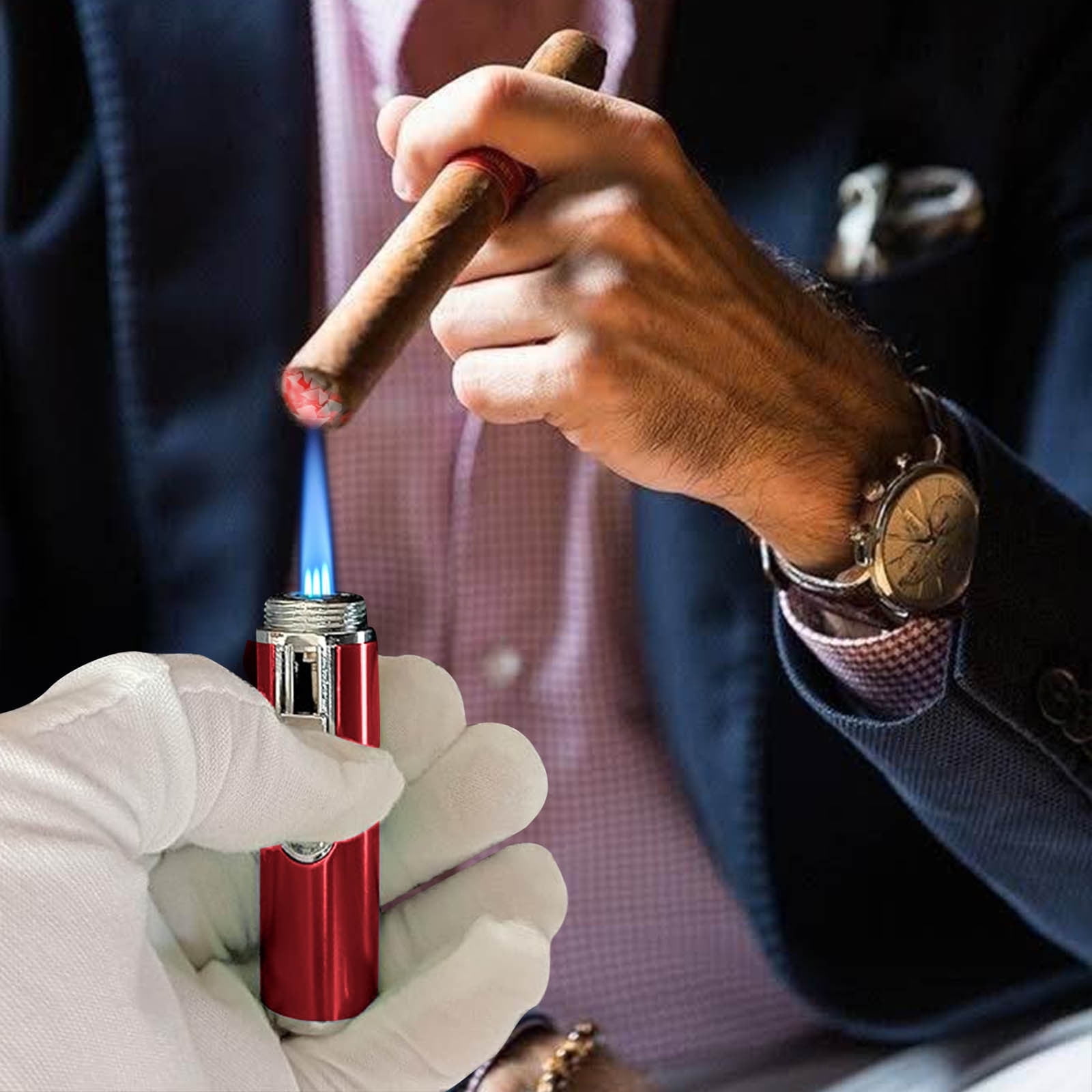 openpig Torch Windproof Butane Gas Lighter - Jet Single Flame Lighter ...