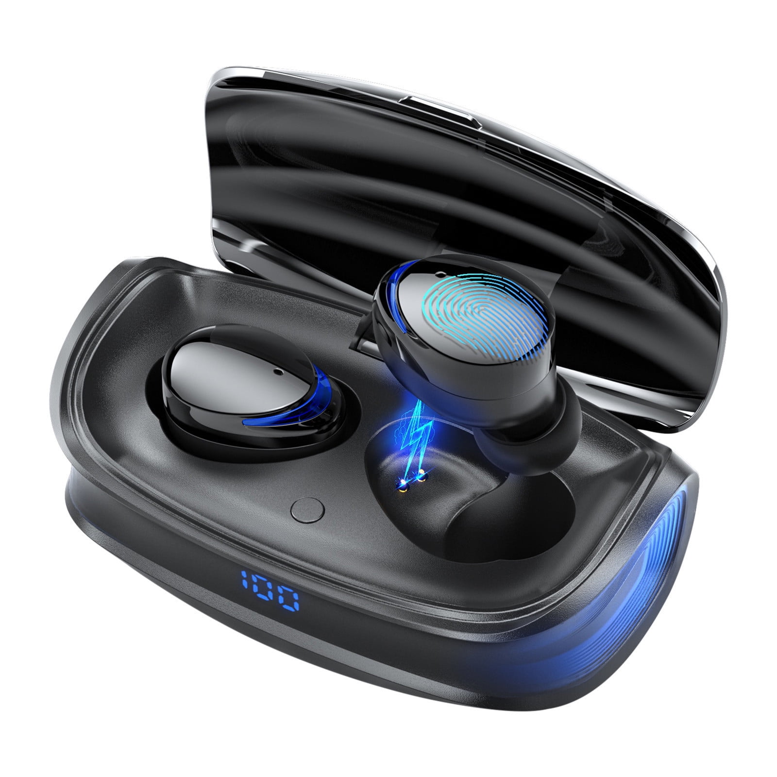 openpig Wireless Earbuds, Bluetooth 5.0 IPX5 Waterproof Touch Control ...