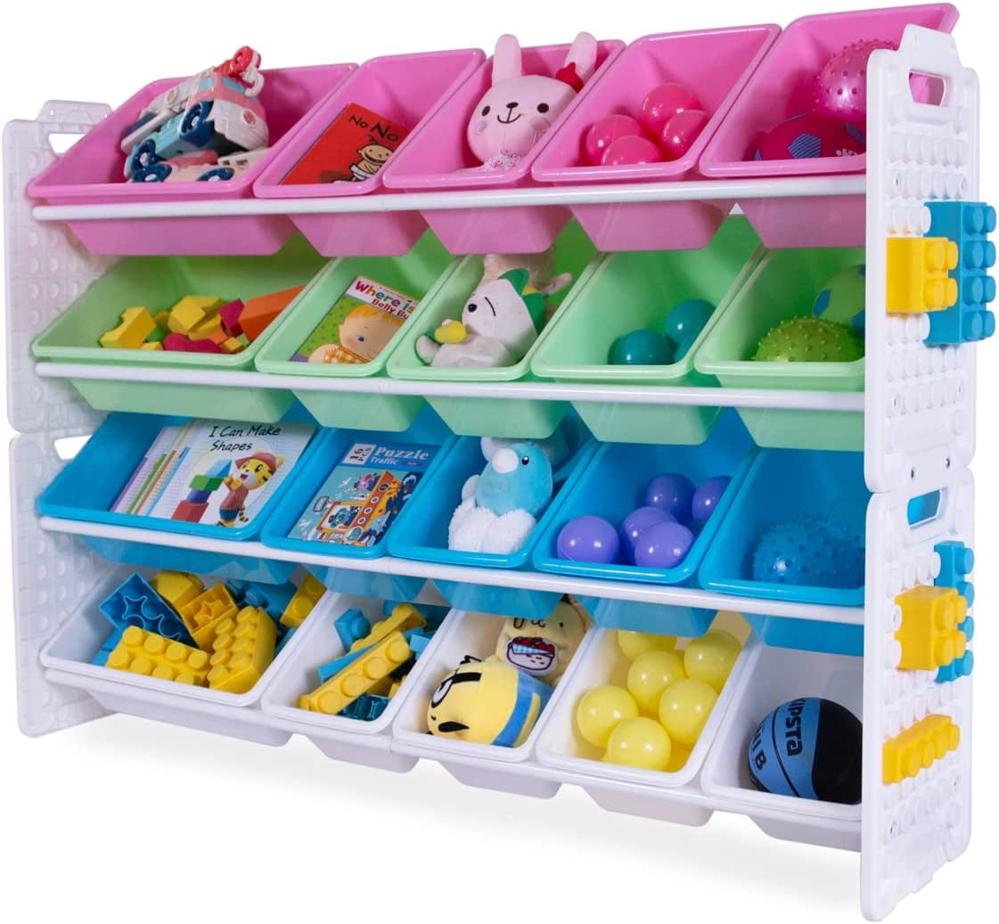 opjvfewq Toy Organizer with 16 Removable Storage Bins Multi-Bin ...