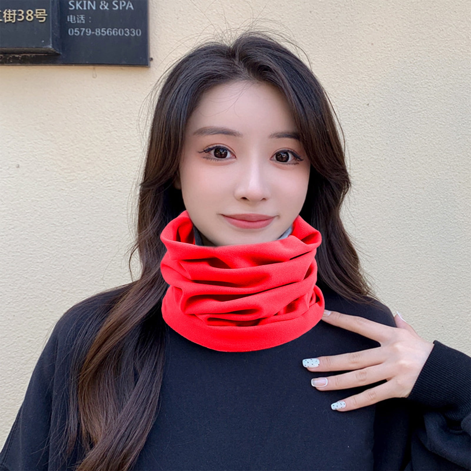 opolski Women Scarf Thick Soft Warm Elastic Knitted Anti-slip ...