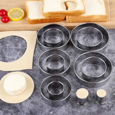 Round Cookie Biscuit Cutter Set, 12 Graduated Circle Pastry Cutters ...