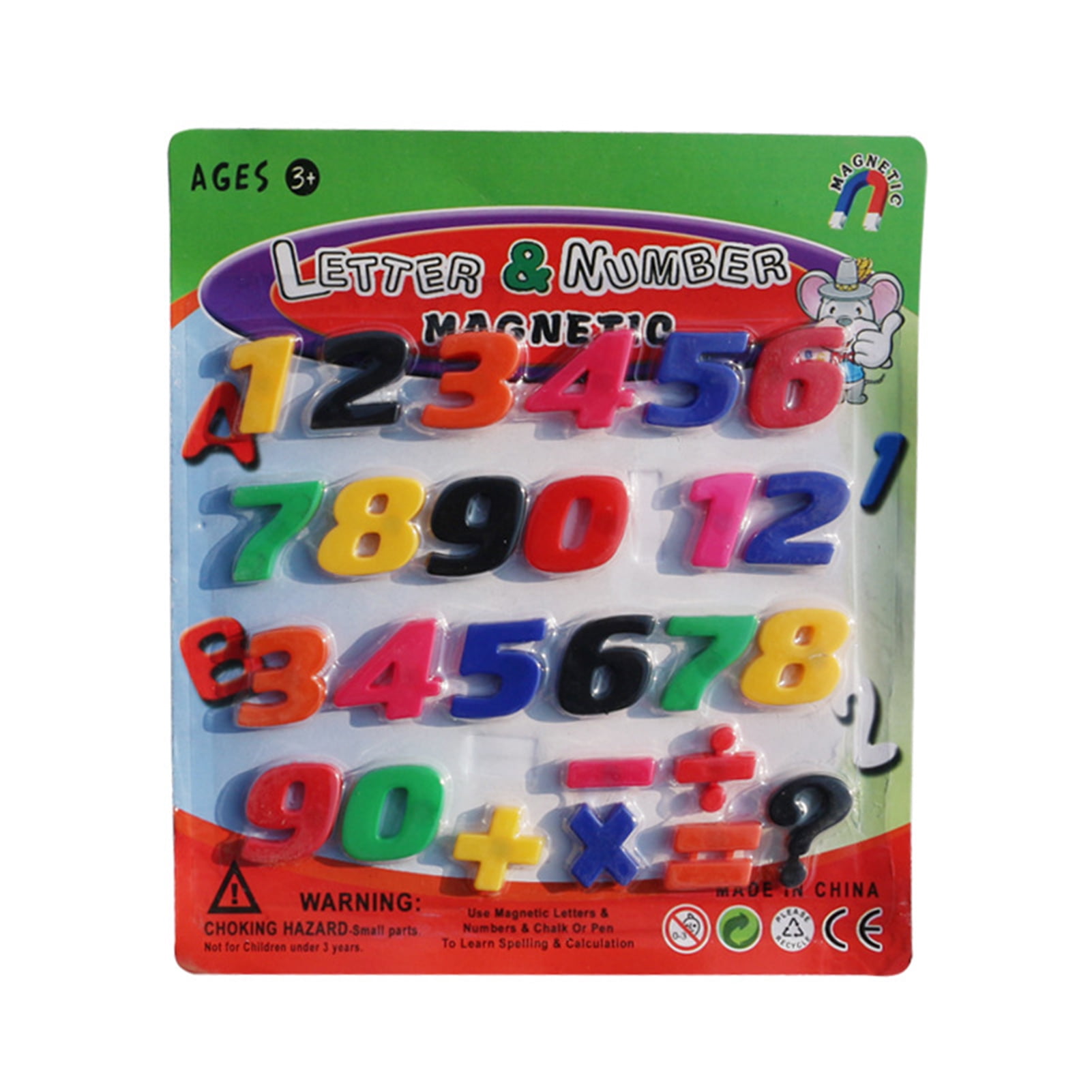 Opvise 1 Set Durable Fridge Magnets, Waterproof, Reusable, Learning Numbers & Letters, Home ...