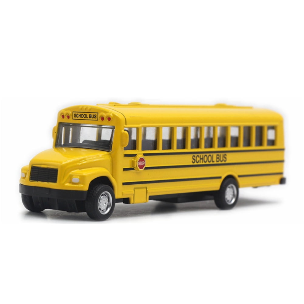 opvise Alloy Pull Back School Bus Model Collection Vehicle Children Car ...