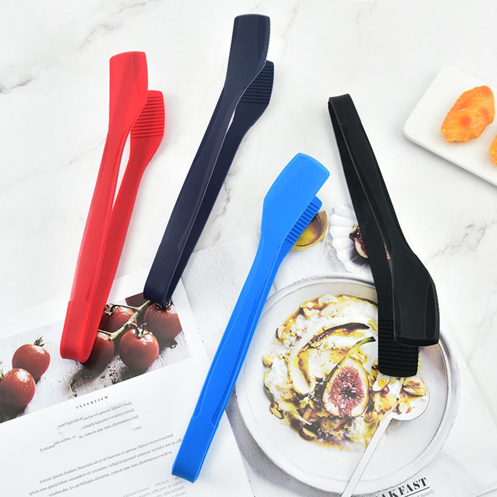 opvise Food Tong Multi-purpose Silicone Kitchen Tong High Temperature ...