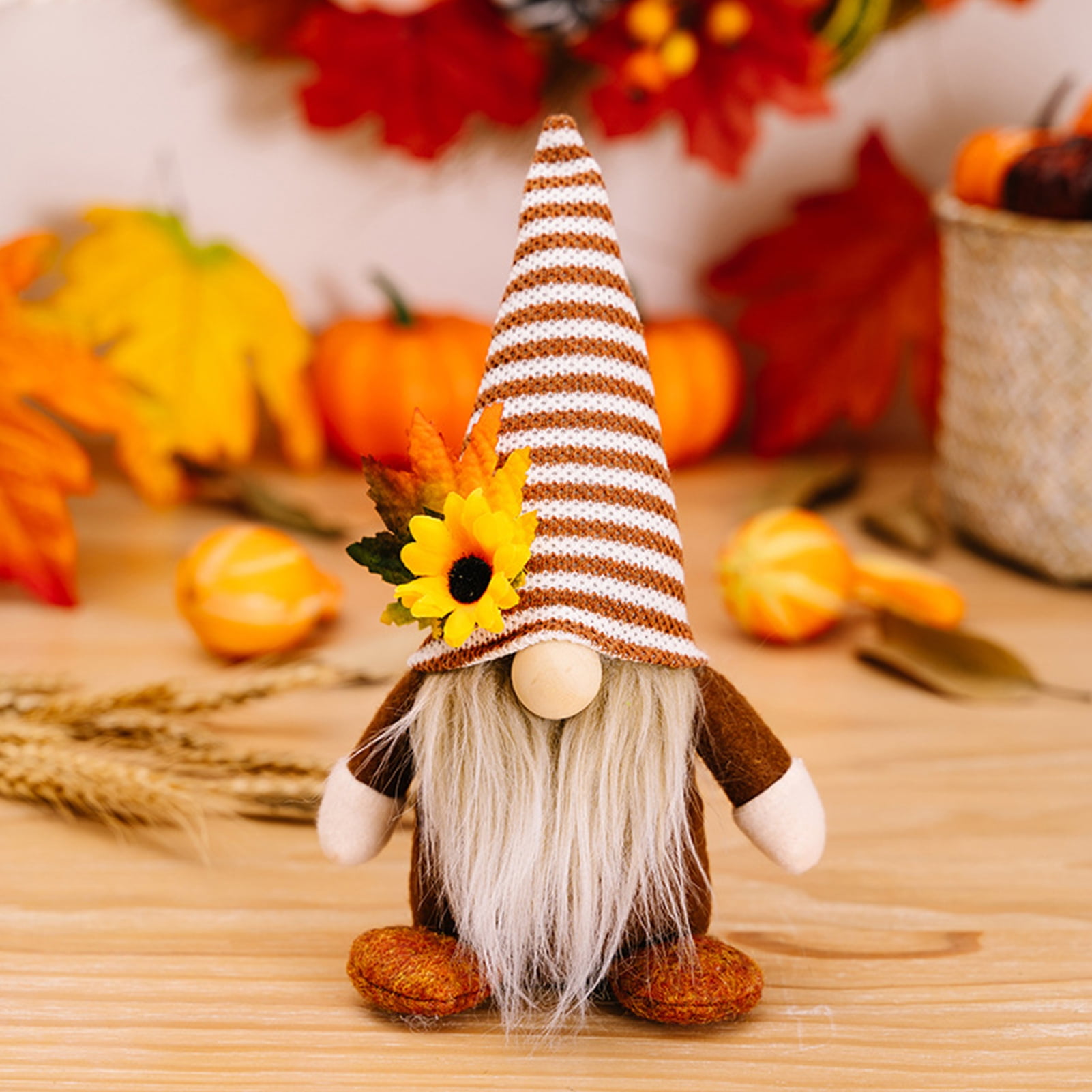 Fall Gnome Decor - Faux greenery for ecommerce - Walmart Business Supplies