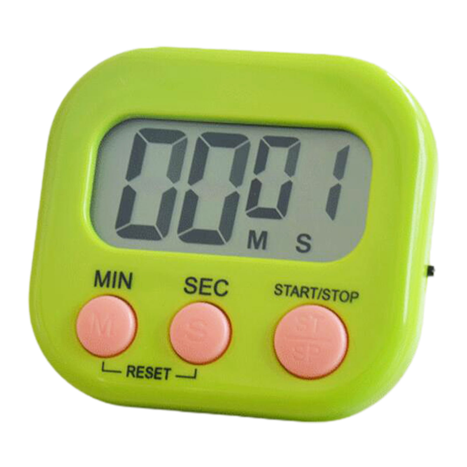 opvise Kitchen Timer Magnetic LCD Digital Countdown Stopwatch with ...
