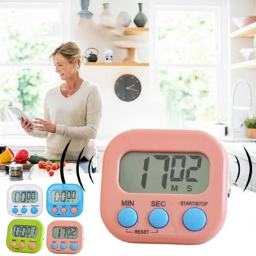 Digital Countdown Kitchen Timer -Count Up Down Magnetic Timer Clock for Cooking Baking Gym ...