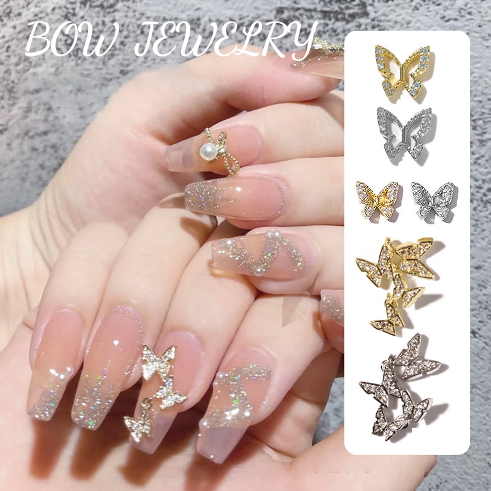 opvise Nail Art Ornament Vibrant Color Shiny Visual Effect Non-Fading ...