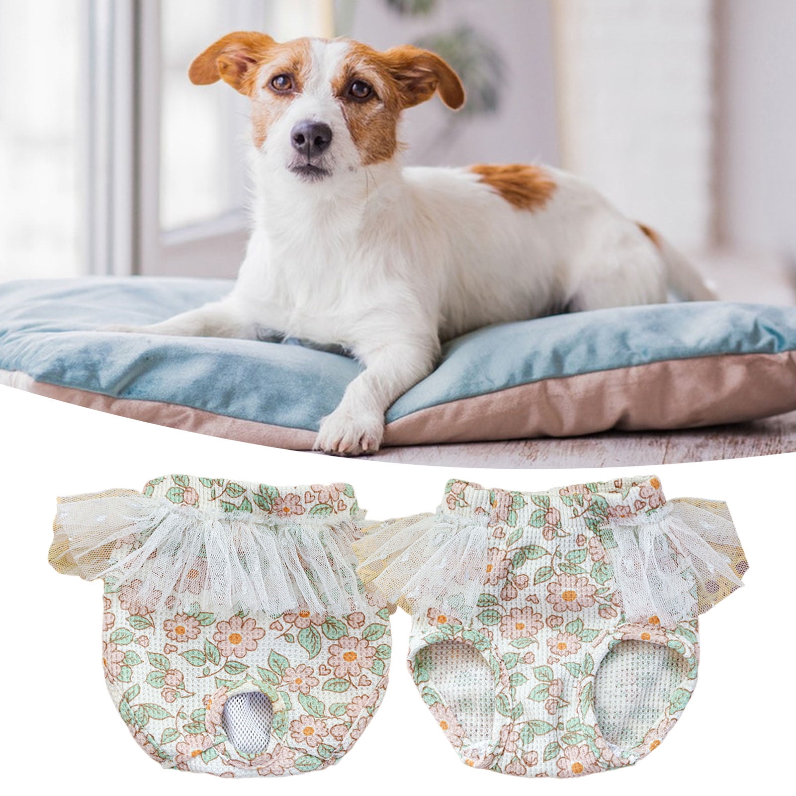 opvise Pet Physiological Pants Soft Breathable Pet Diapers Mesh ...