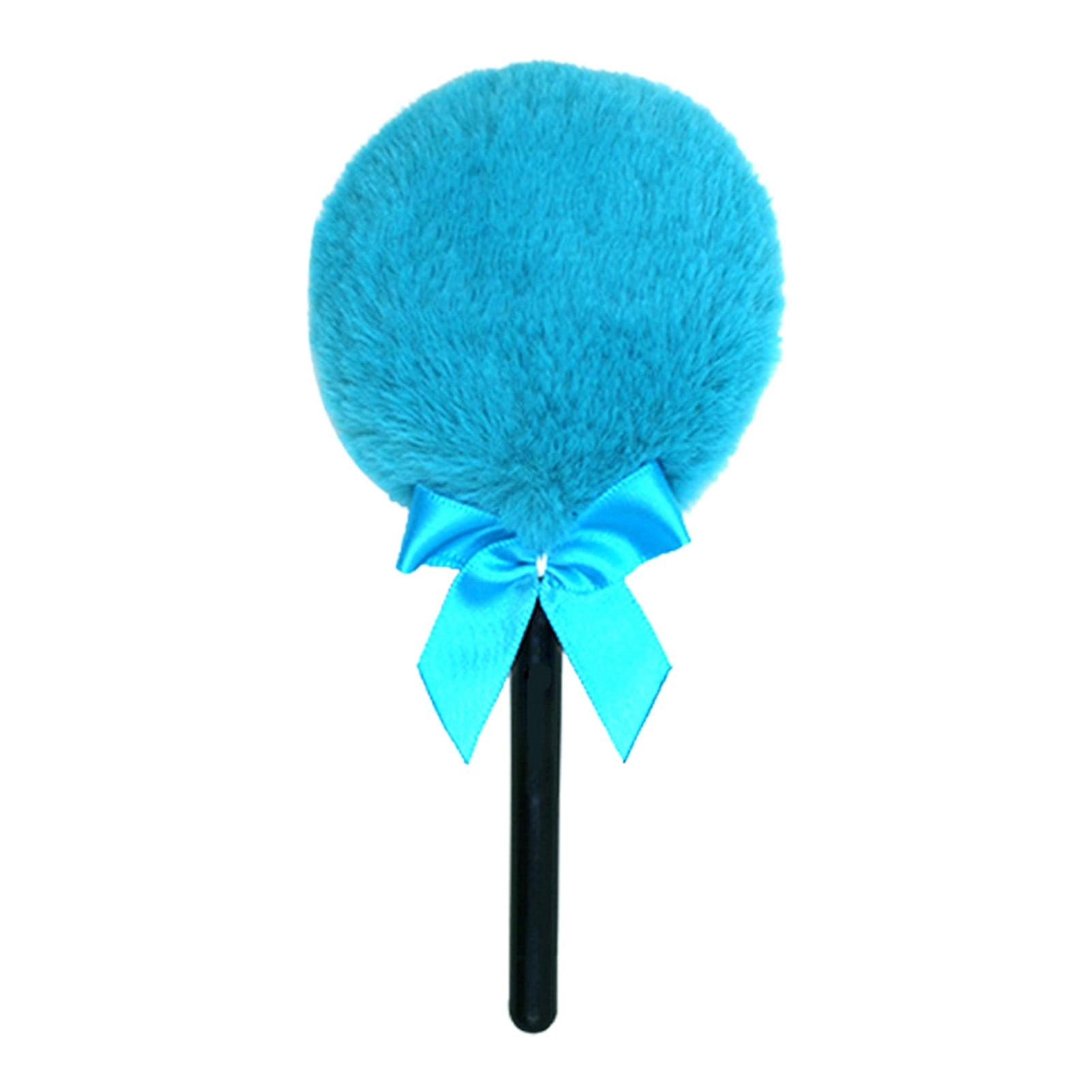opvise Powder Puff with Handle Reusable Long Hair Lollipop Shape ...