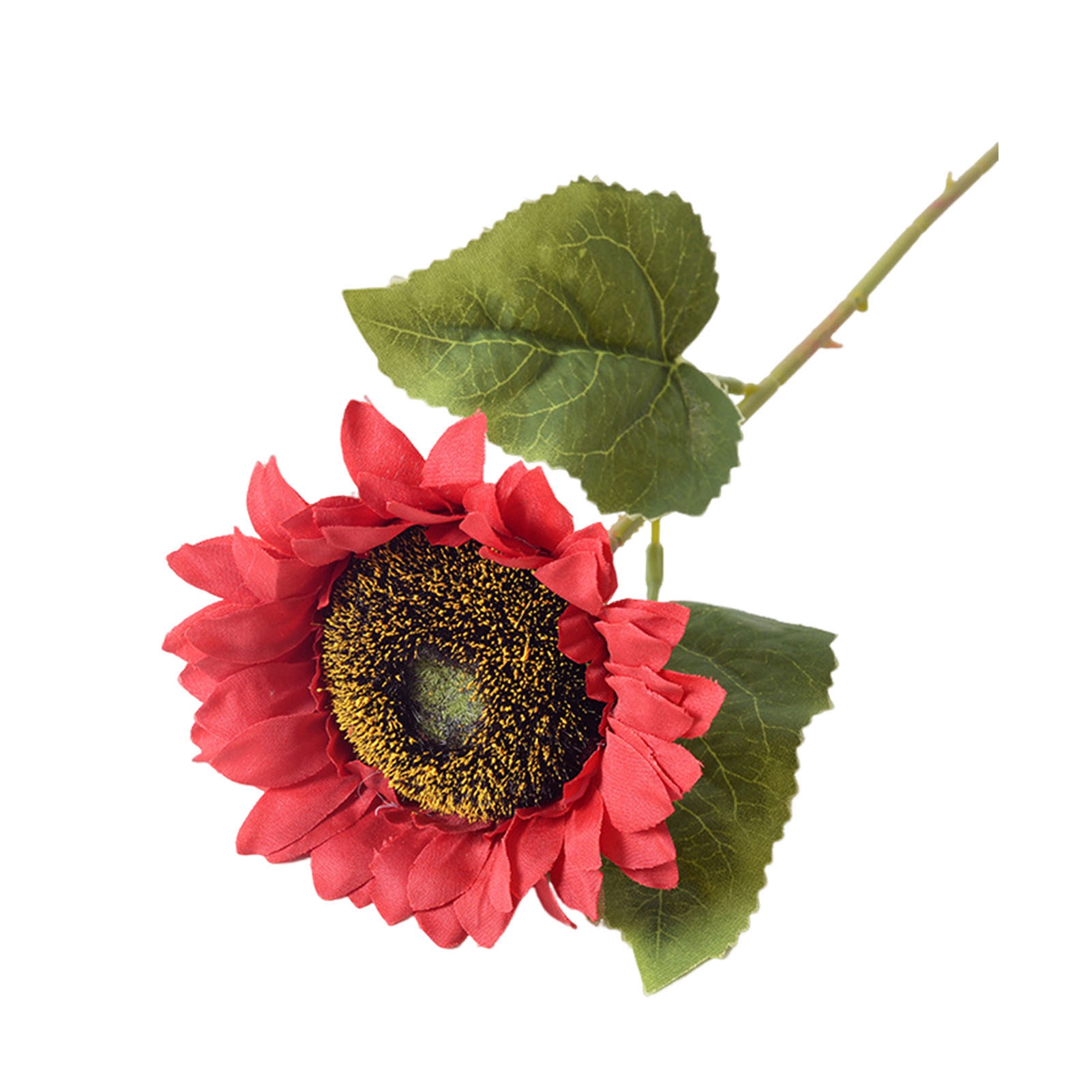 opvise Realistic Sunflower Decor Artificial Sunflower Branch with Stem ...