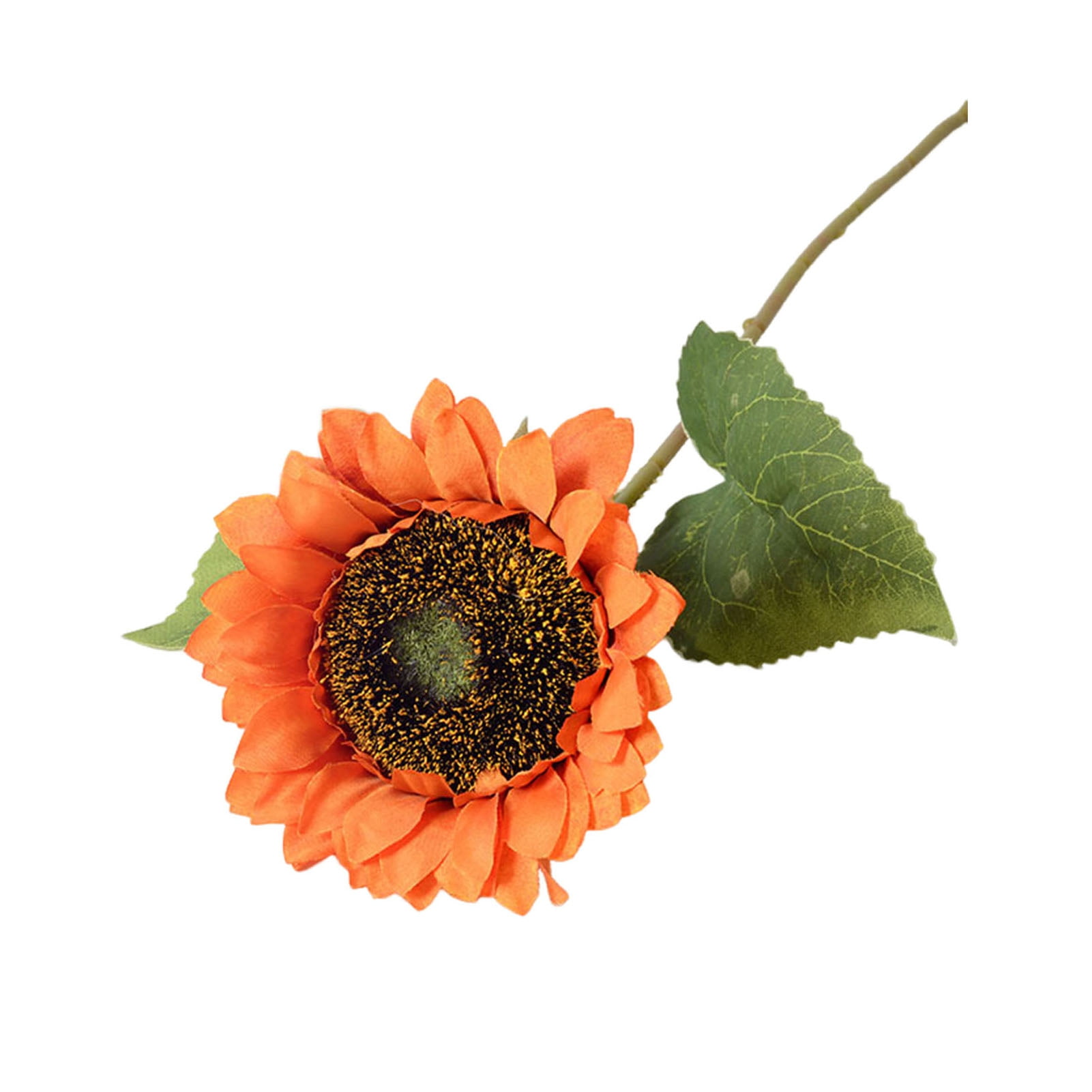 opvise Realistic Sunflower Decor Artificial Sunflower Branch with Stem ...