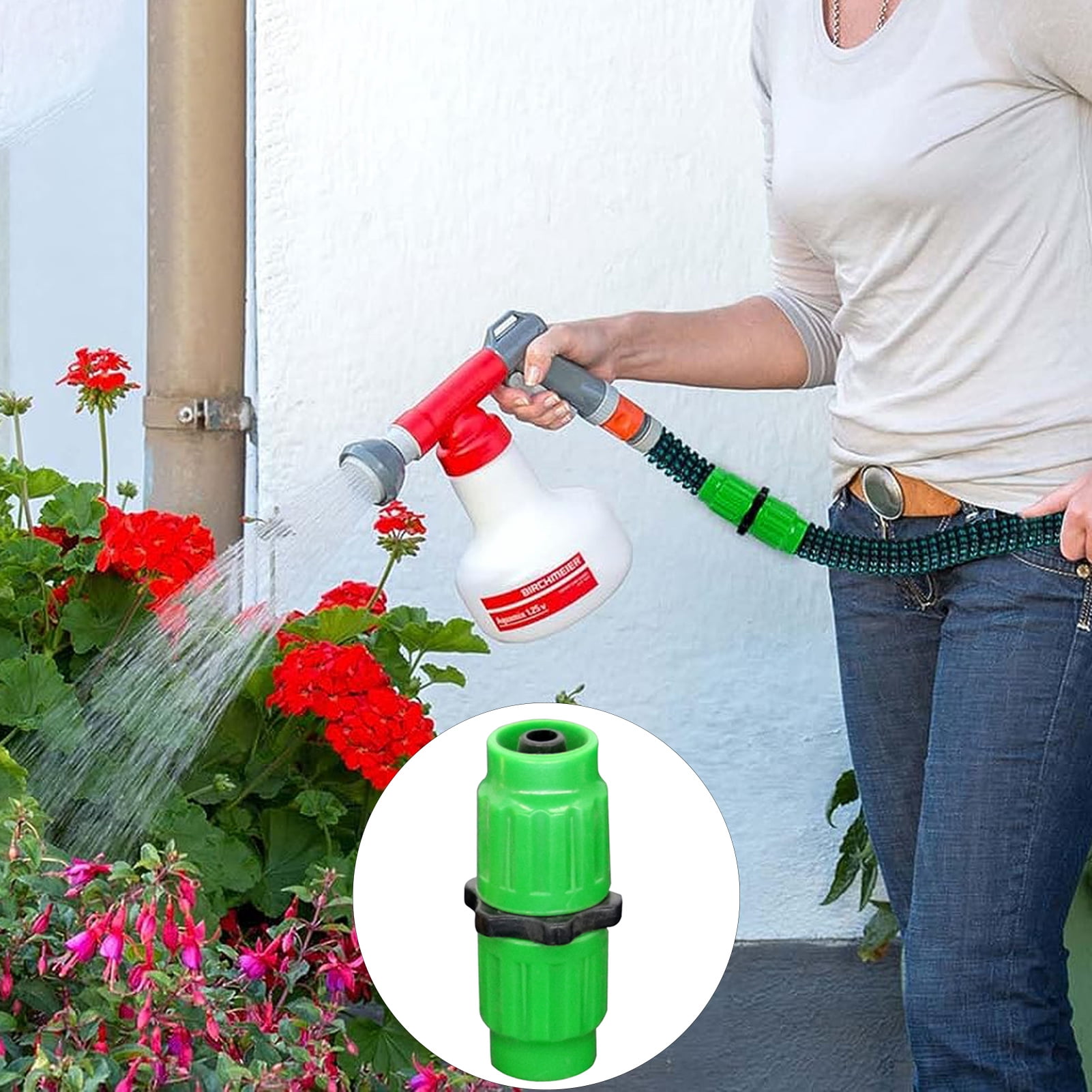 opvise Retractable Garden Hose Repair Kit 10pcs Expandable Garden Hose ...