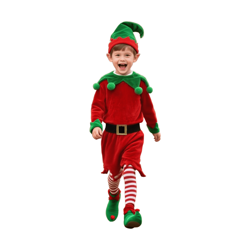 oqasdz Christmas Outfits for Kids Elf Set Holiday Party Pageant formal ...