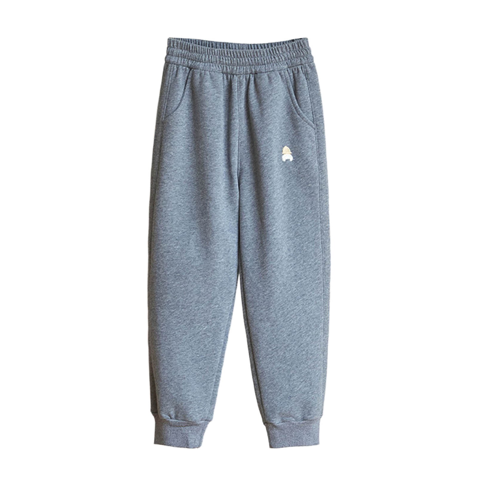 oqasdz Girls Casual Pants with Nut Embroidery Loose Fit Sporty Trousers ...