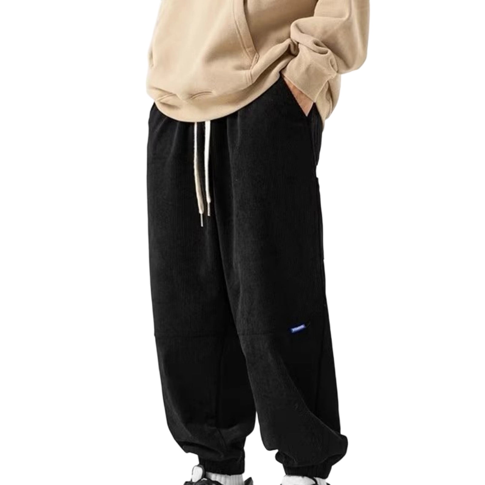 oqasdz Mens Pants with Stretch Comfort Flexible Waistband for Everyday ...