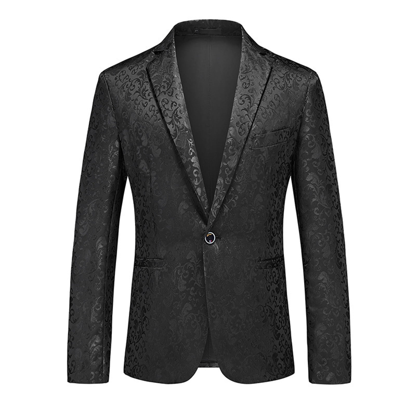 oqasdz Mens Suit Jacket Fashion Suit Slim One Button Suit Low Profile ...