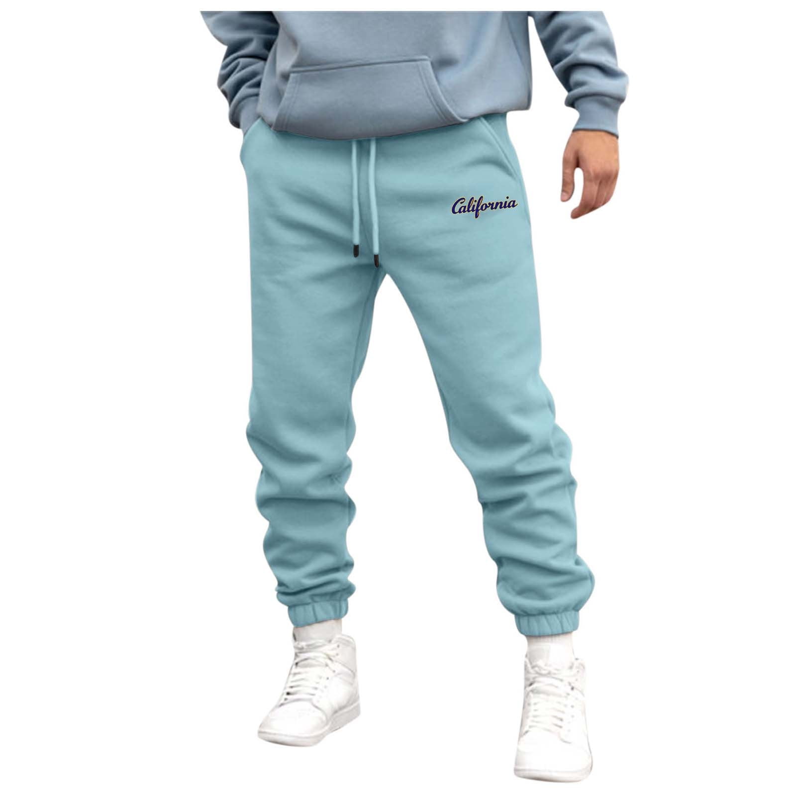 oqasdz Pants for Men Elastic Waist Fall Winter High Street Fashion ...