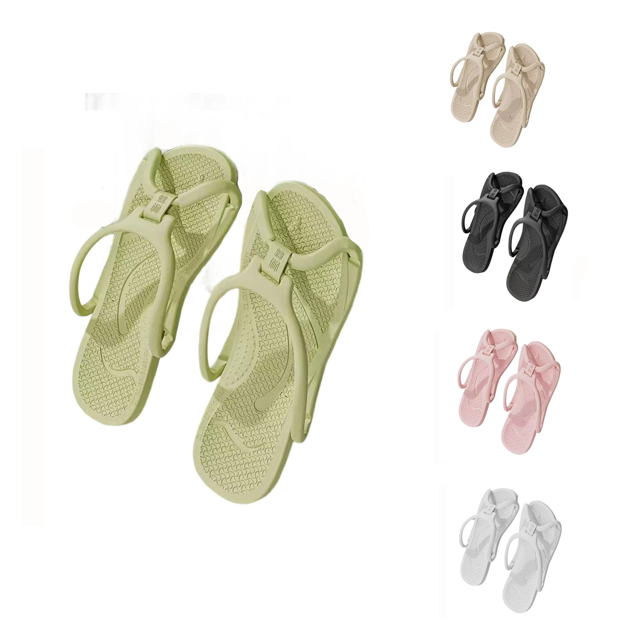oqasdz Slippers for Women Travel Flat House Shoes for Portable Shower ...