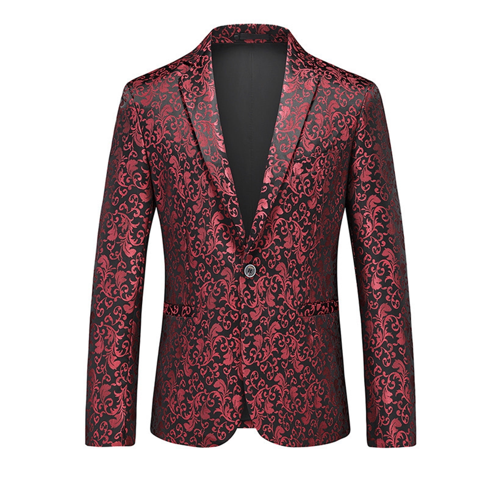 oqasdz Suit Jacket for Men Fashion Suit Slim One Button Suit Low ...