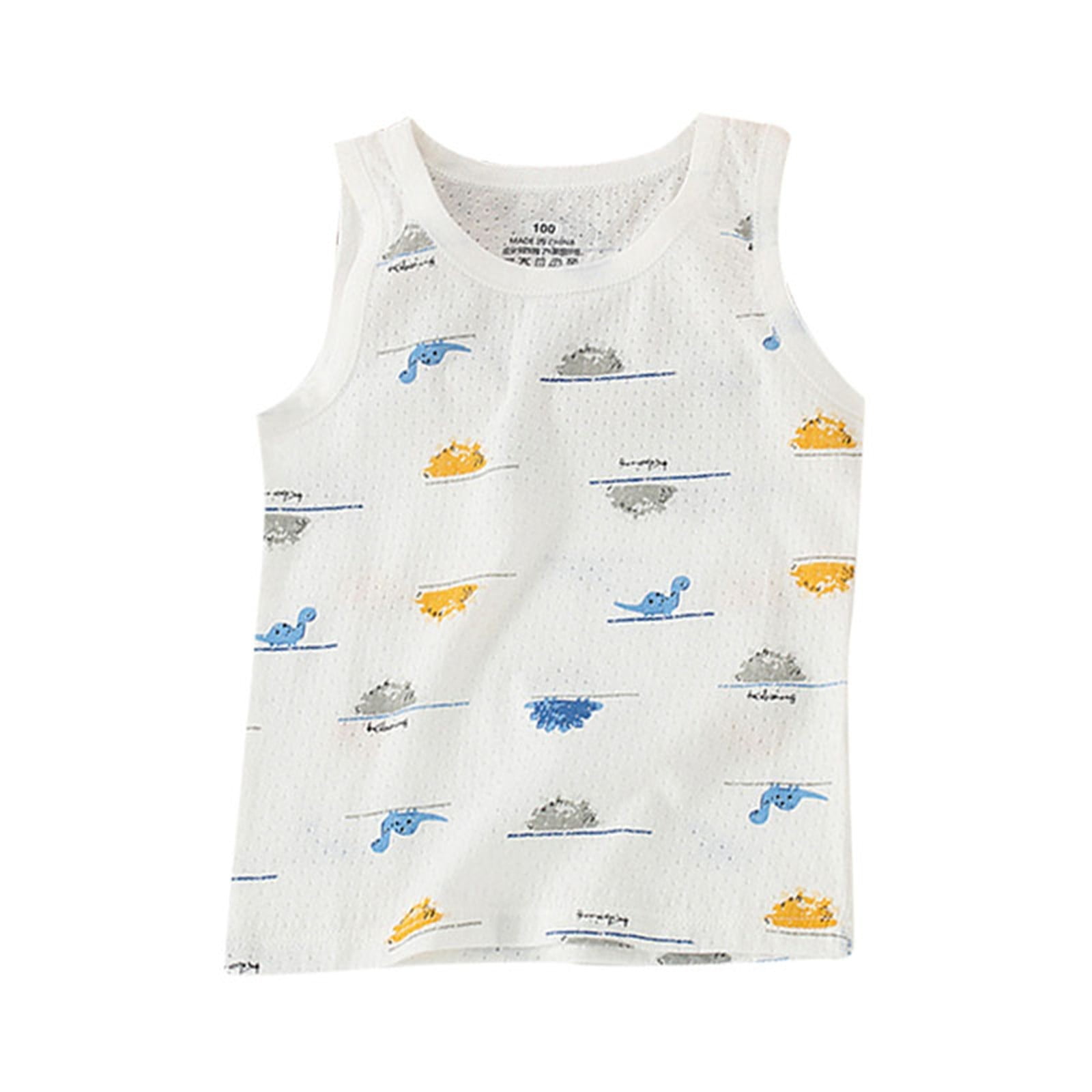 oqasdz Toddler Boys Tank Tops Sleeveless T Shirts Crewneck Cartoon ...