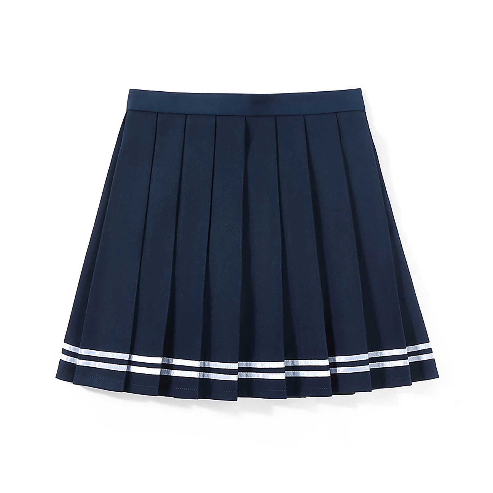 oqasdz Women's Casual Pleated Skirt with Color Block Design for Daily ...