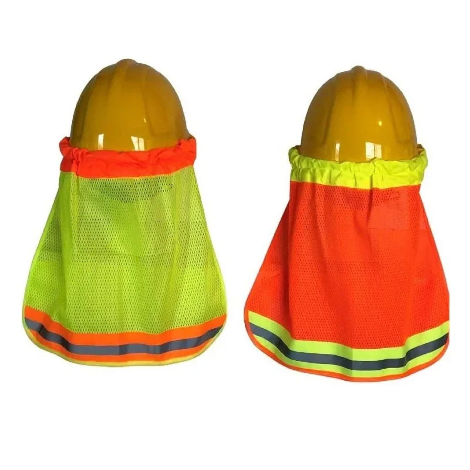 orange New Summer Sun Shade Safety Hard Hat Neck Shield Helmets ...