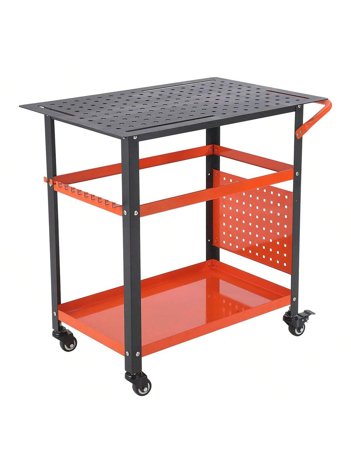 orange color Welding Table,Workbench Table,600LBS Load Capacity Steel ...