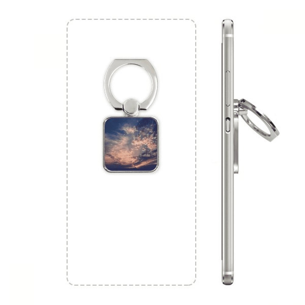orange dark blue sky clouds square cell ph stand holder bracket ...