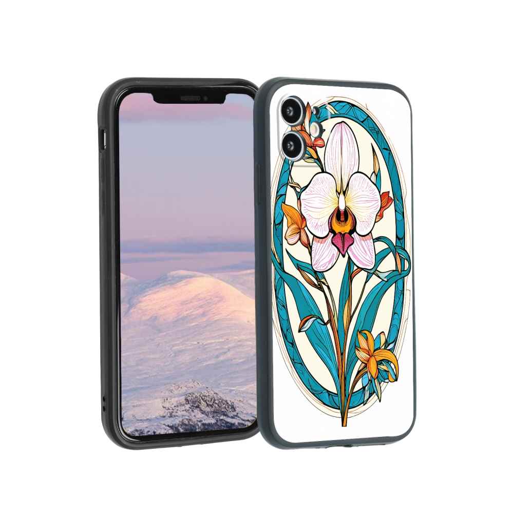 orchid-floral-animals phone case for iPhone 11 for Women Men Gifts,Soft ...