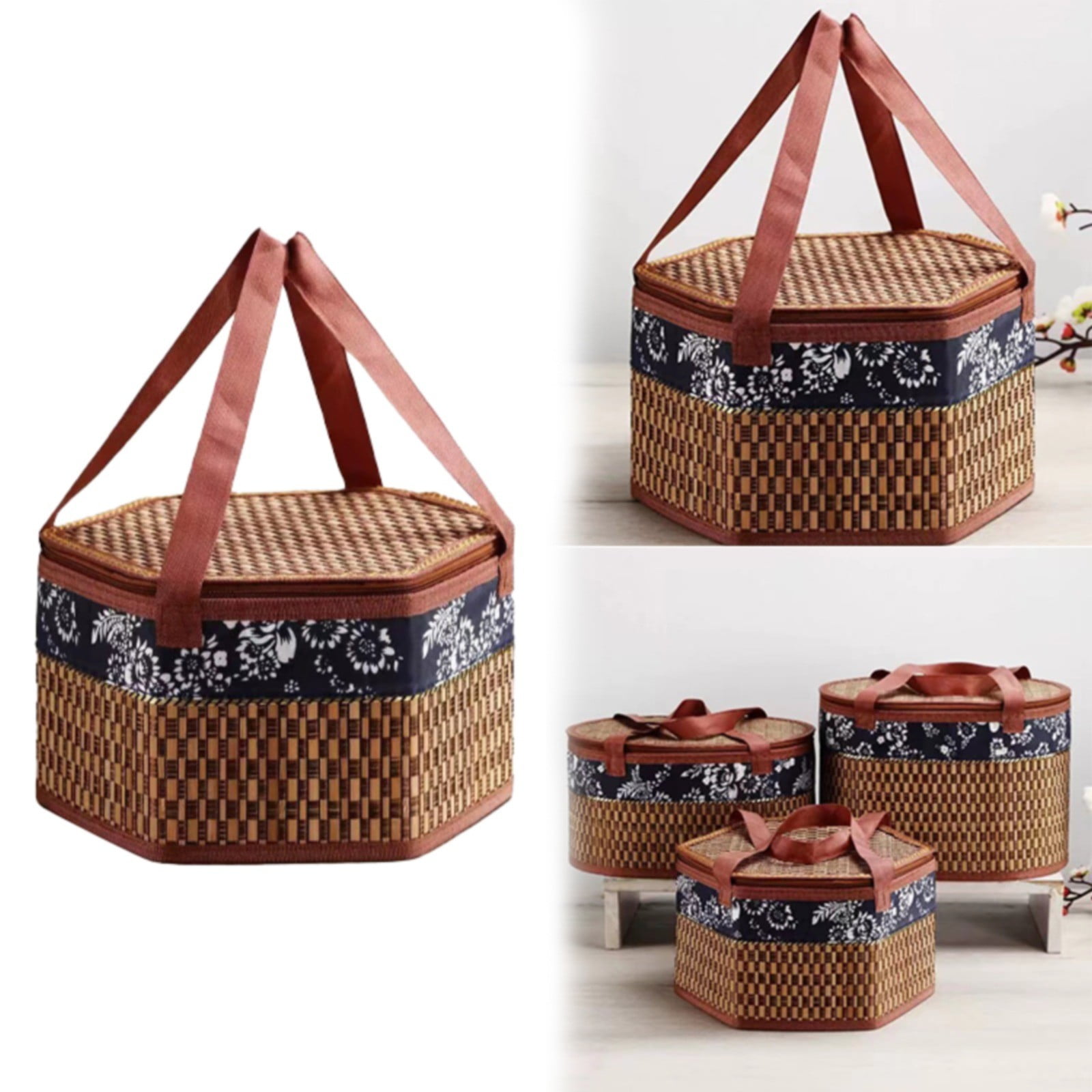 organization and storage,Basket Woven Picnic Storage Rattan Wicker Egg ...