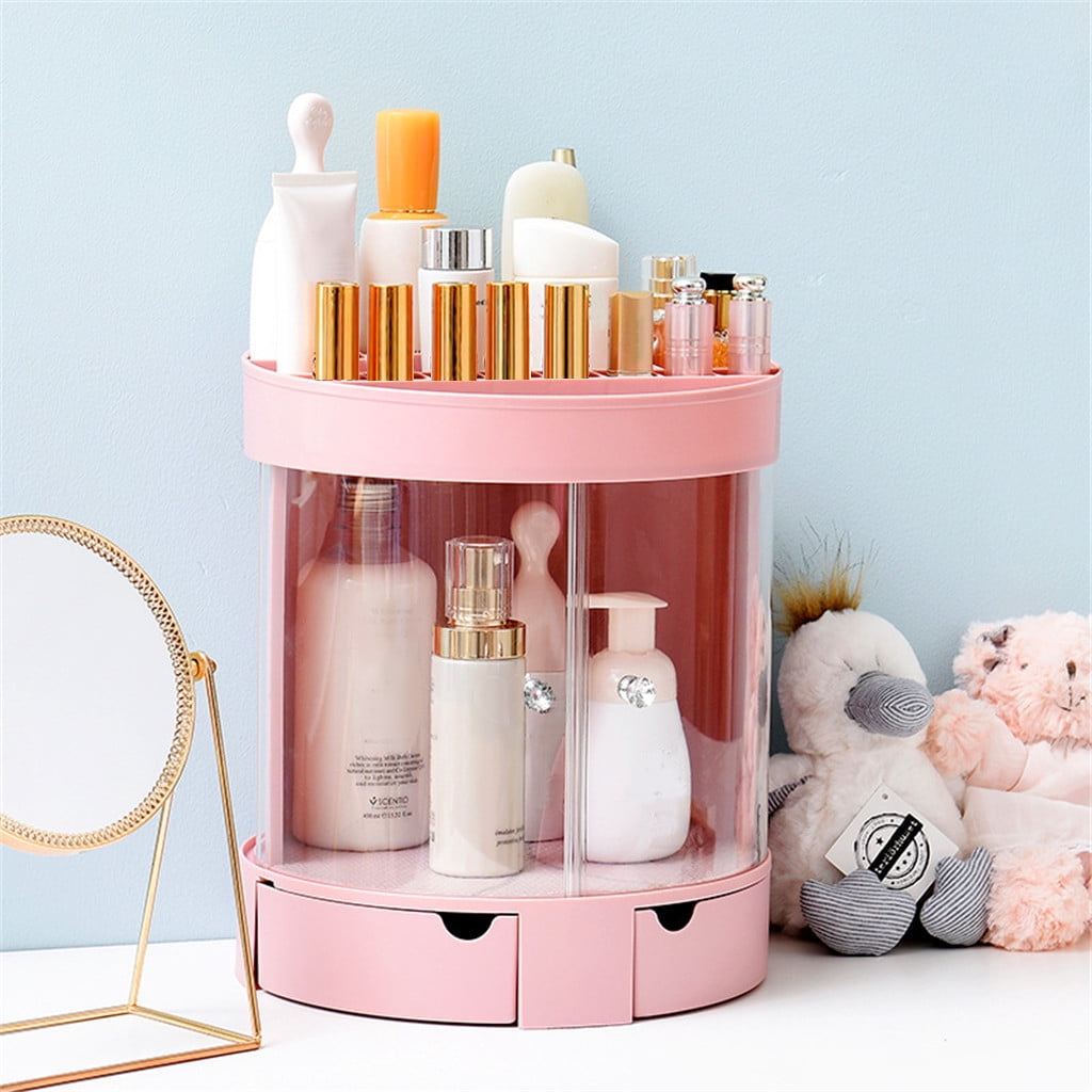 organization and storage,Makeup Shelf Cosmetic Rack Holder 360 Degree ...