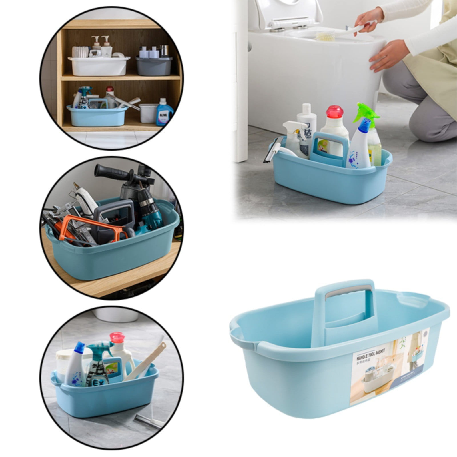 organization and storage,Portable Storage Basket Cleaning Caddy Storage ...