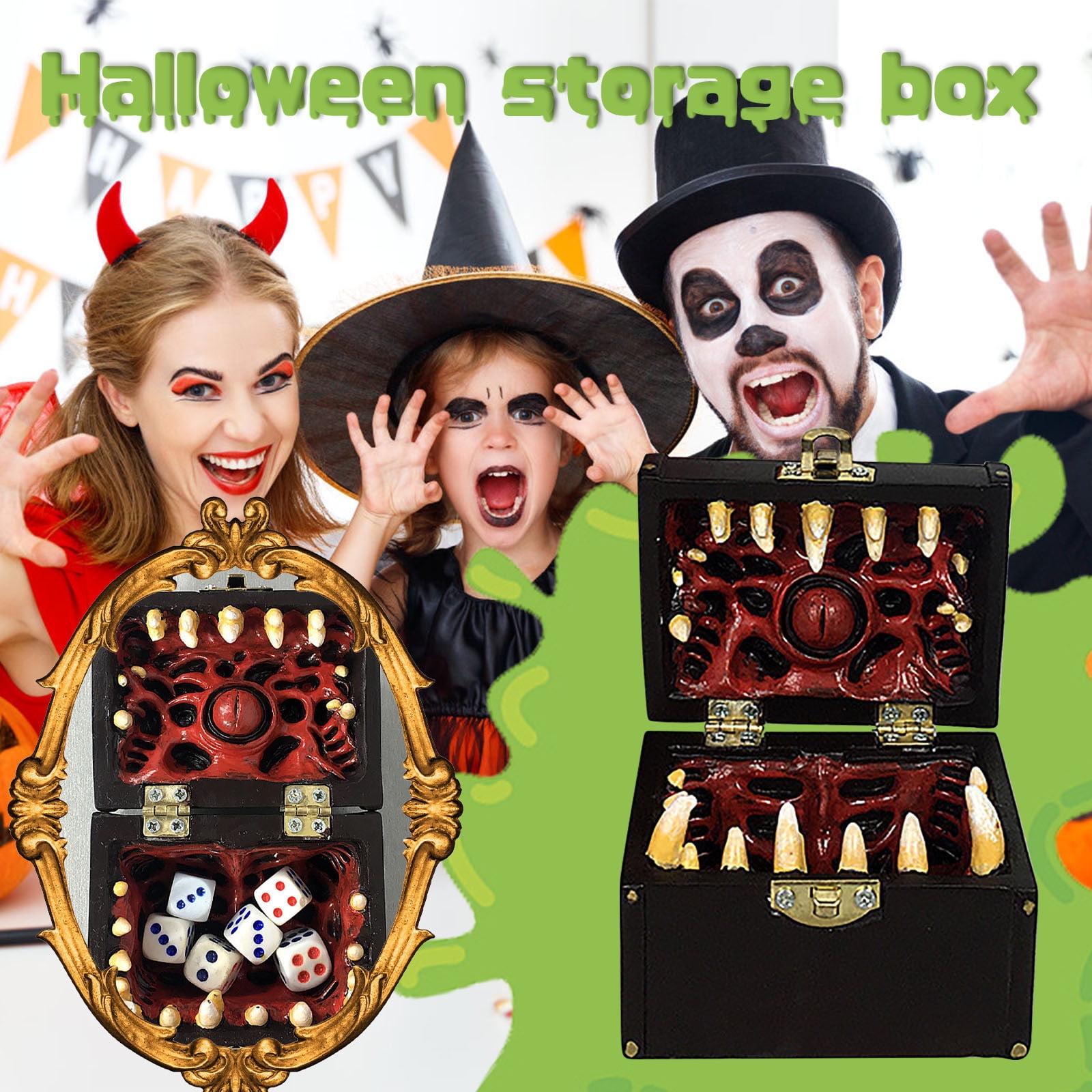 organization and storage,Small Resin Storage Small Halloween Ornaments ...