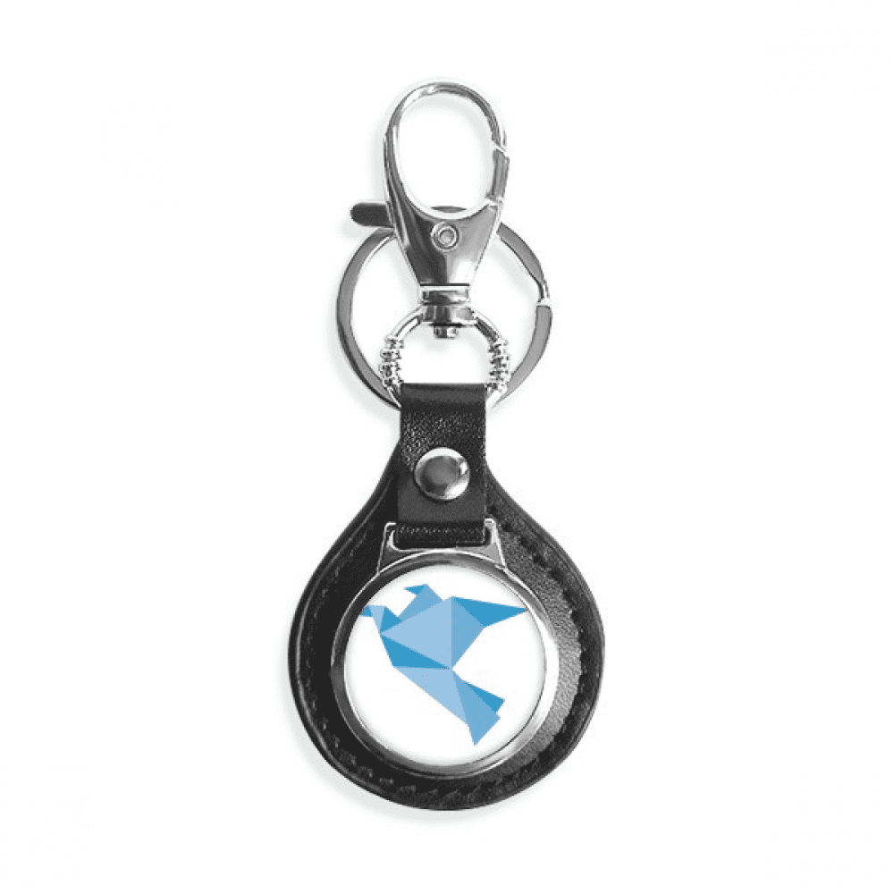 origa blue pigeon pattern key link chain keyholder finder hook metal ...