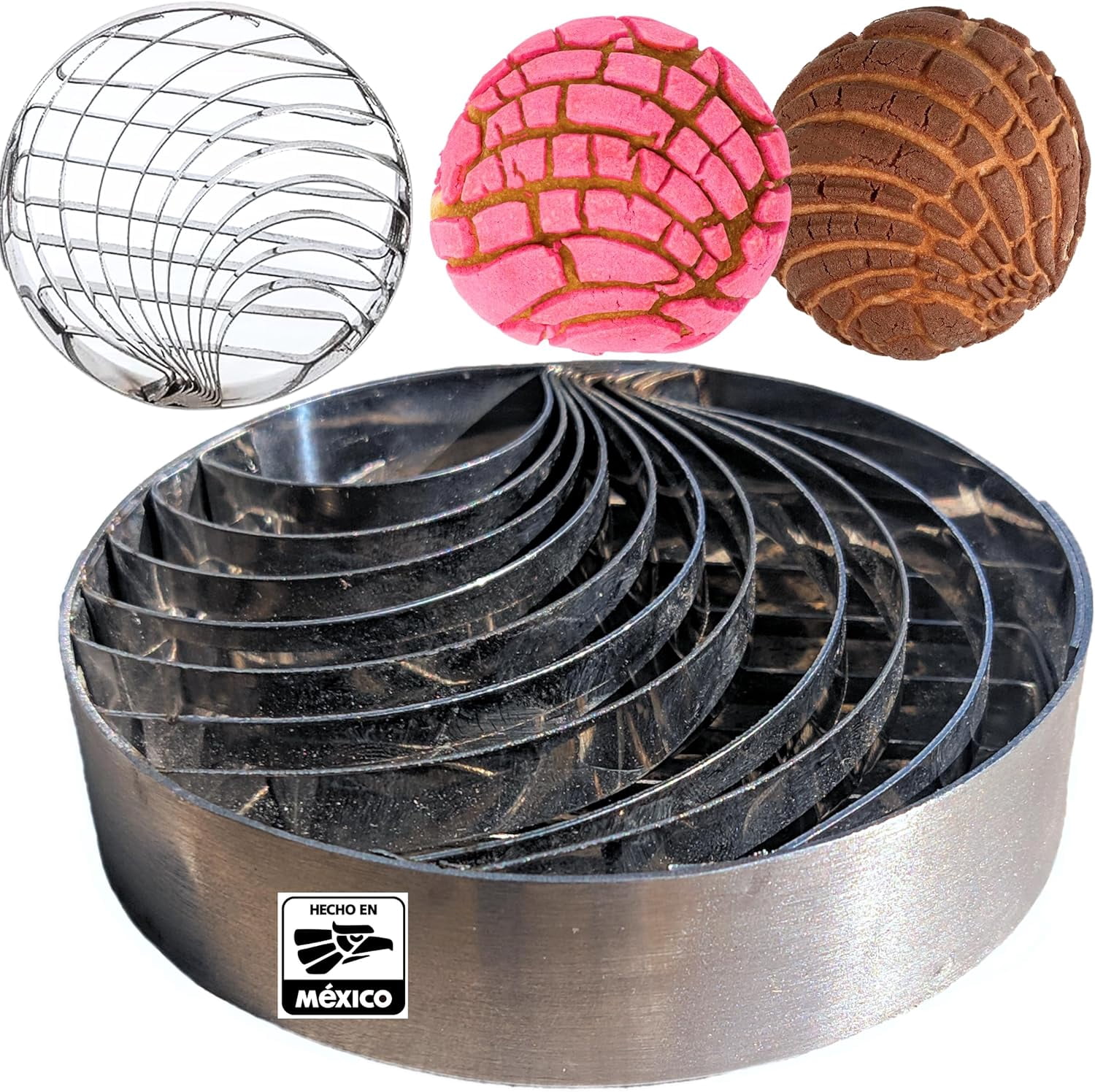 The Original Concha cutter mexican bread mold made of Stainless Steel 4 ...