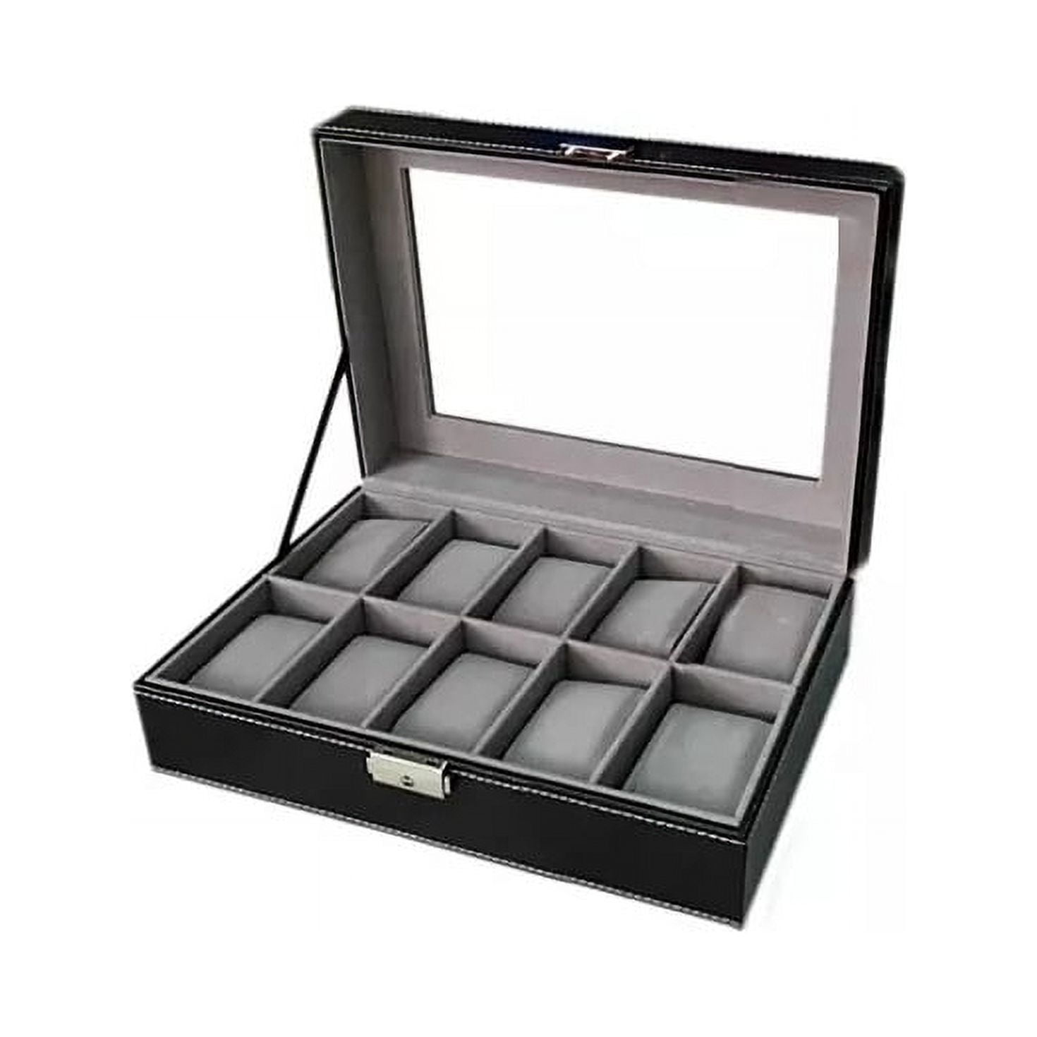 originshops WATCH VALET Glass Top Watch Boxes For Collection Of 6 or 10 ...