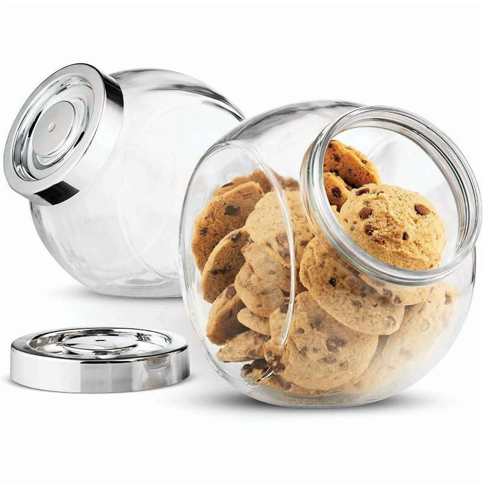 ormioli Rocco Pandora Gss Candy Jar 75.5 oz Cookie Jar, 2 Pack, Pstic ...