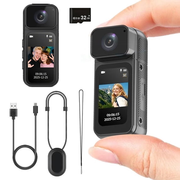 ormos Action Camera, 2.7K Resolution, Wi-Fi Connectivity, 180° Rotating ...