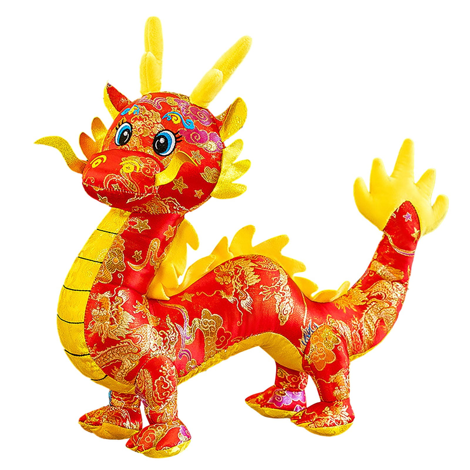 ornament display stand Desktop Ornament Chinese Dragon Plush Toy ...