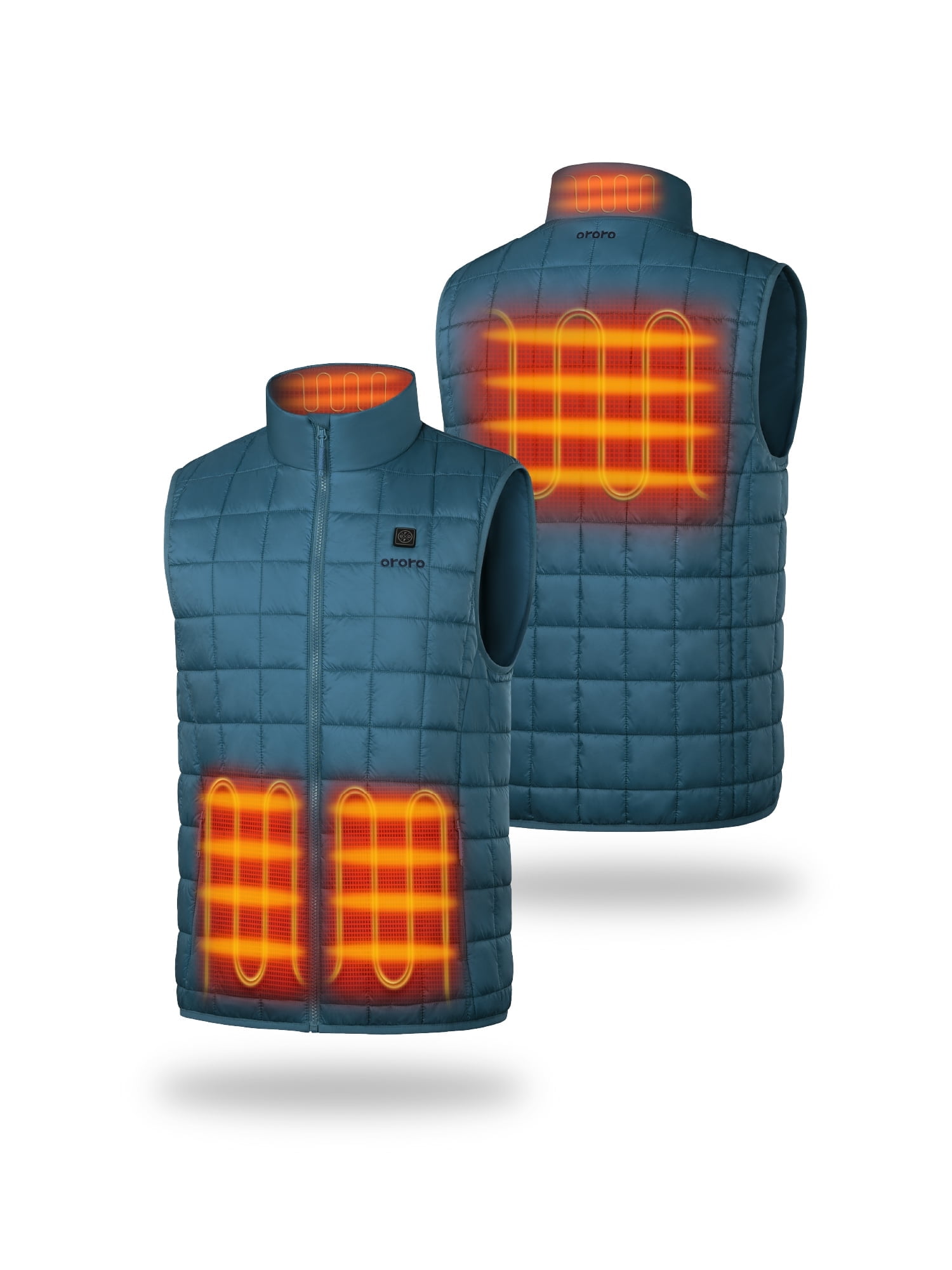 ororo 4-Zone Heated Quilted Vest for Men with Battery, Lightweight ...