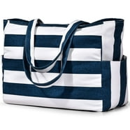 Oscaurt Large Beach Tote for Women, Waterproof Travel Bag with Zipper, Swim Pool Bag, Beach ...